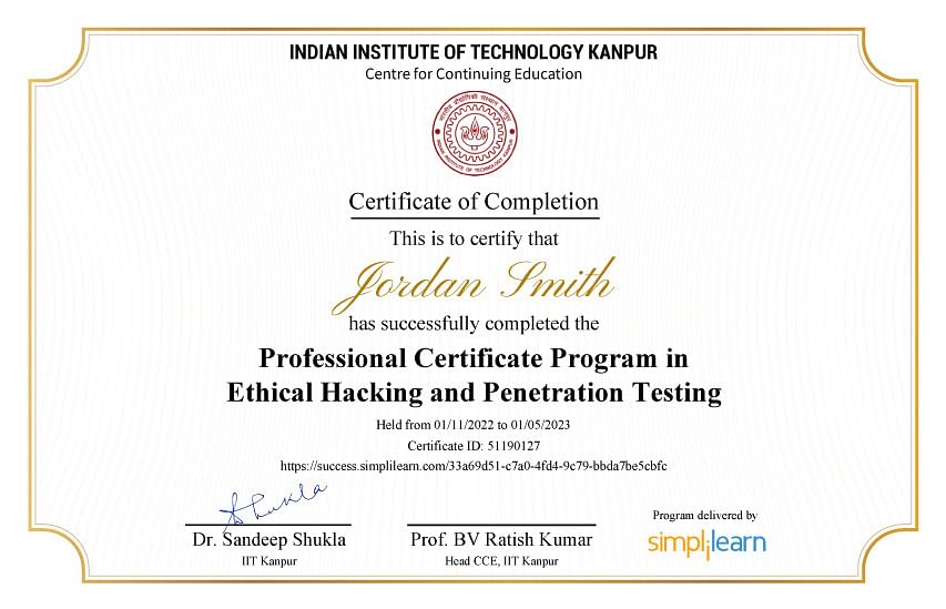 Ethical Hacking and Penetration Testing Certification Ethical Hacking and Penetration Testing Certification