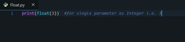 What Is A Float In Python Example 