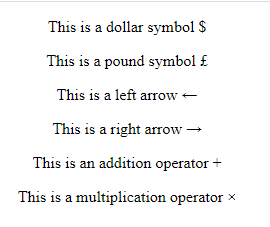 An Introduction To Html Symbols