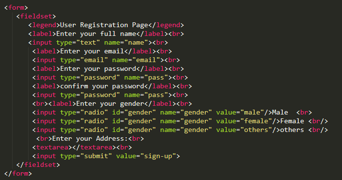  Form Tag In Html Tanakamedical jp