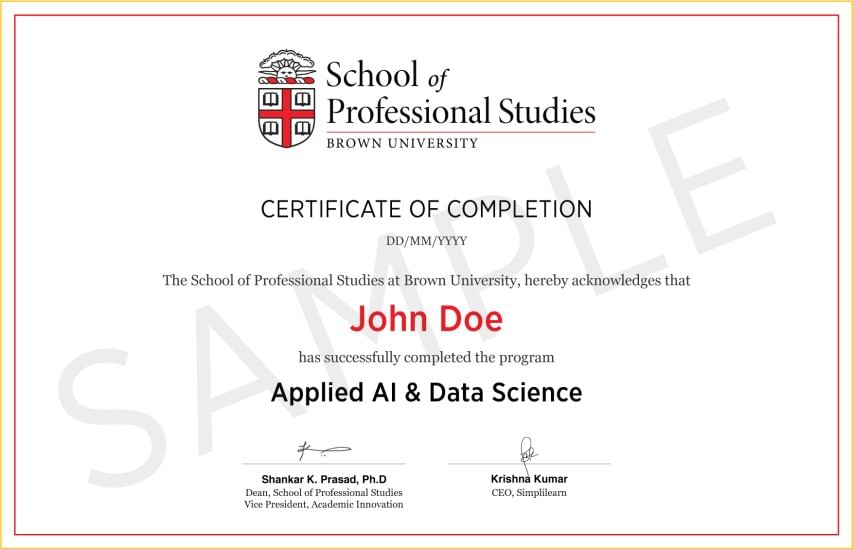Applied AI Program with Data Science