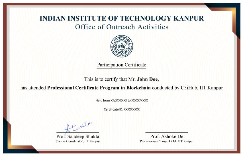 Online Blockchain Course in Collaboration with IIT Kanpur