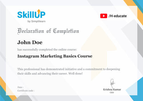 Free Instagram Marketing Basics Course | Online Certificate Course on ...