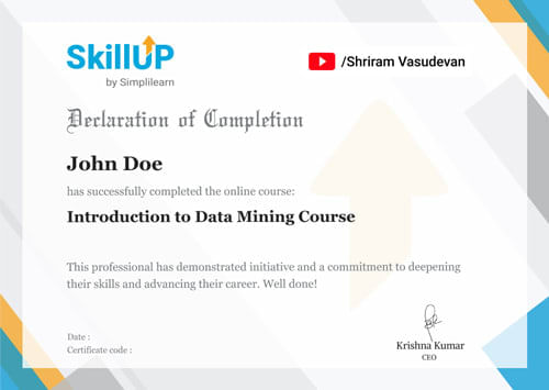 Introduction To Data Mining Fundamentals Online Simplilearn