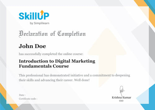 Free Digital Marketing Fundamentals Course | Online Certificate Course
