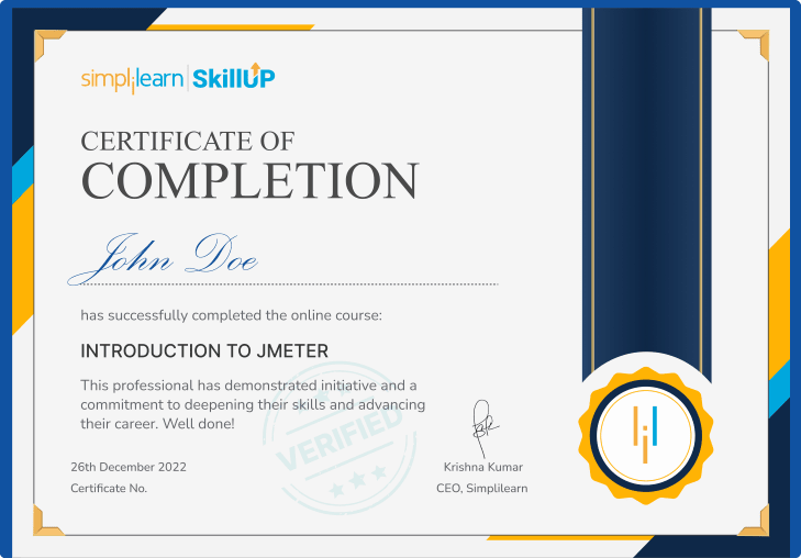 Free Jmeter Certification Course Master Performance Testing