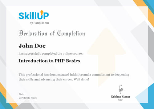 Free Course to Learn the Basics of PHP - Simplilearn
