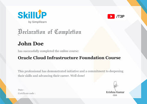 Getting Started With Oracle Cloud Infrastructure Online 0868